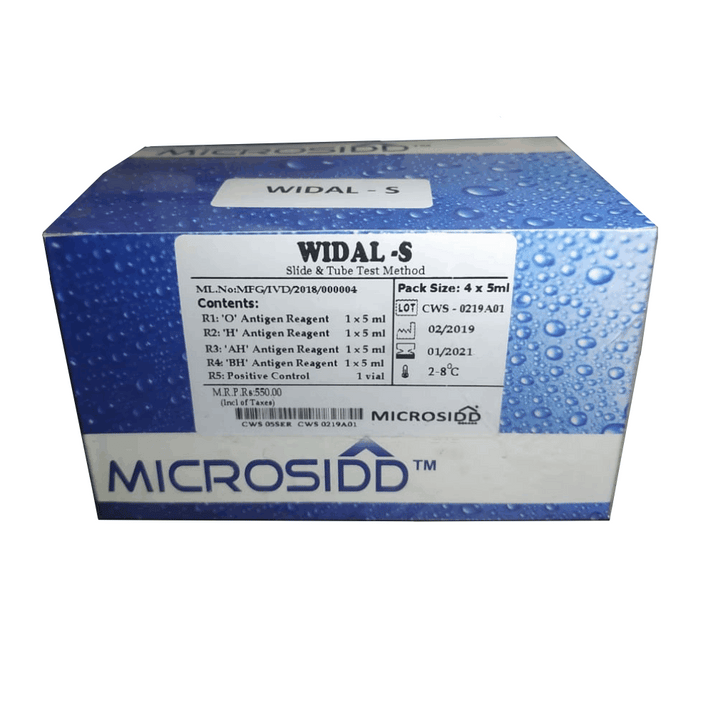 Buy Widal test kit online from manufacturer – Microsidd India