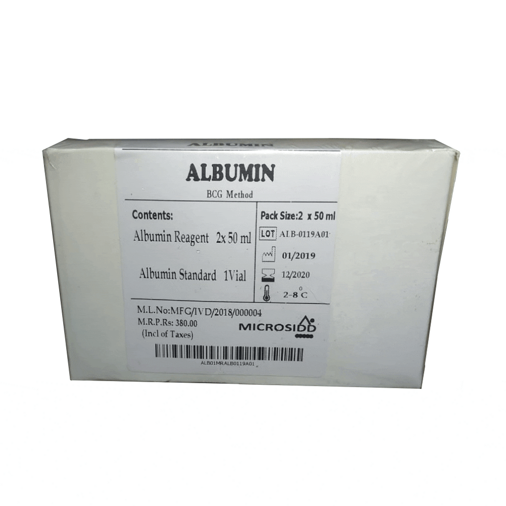 Buy online albumin reagent biochemistry reagent kit – Microsidd India