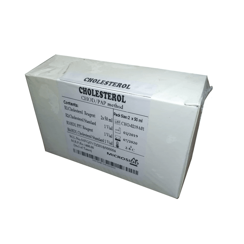 Buy online cholesterol reagent biochemistry reagent kit – Microsidd India