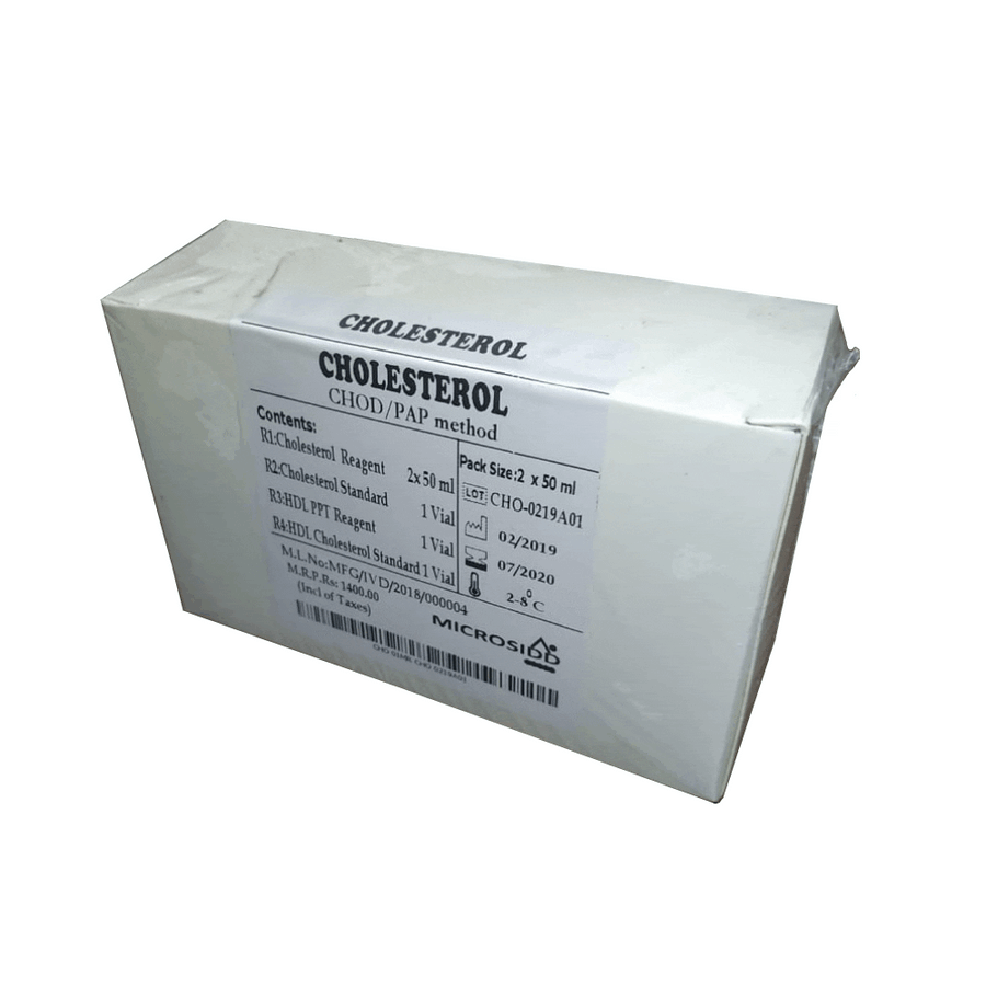 Buy online cholesterol reagent biochemistry reagent kit – Microsidd India