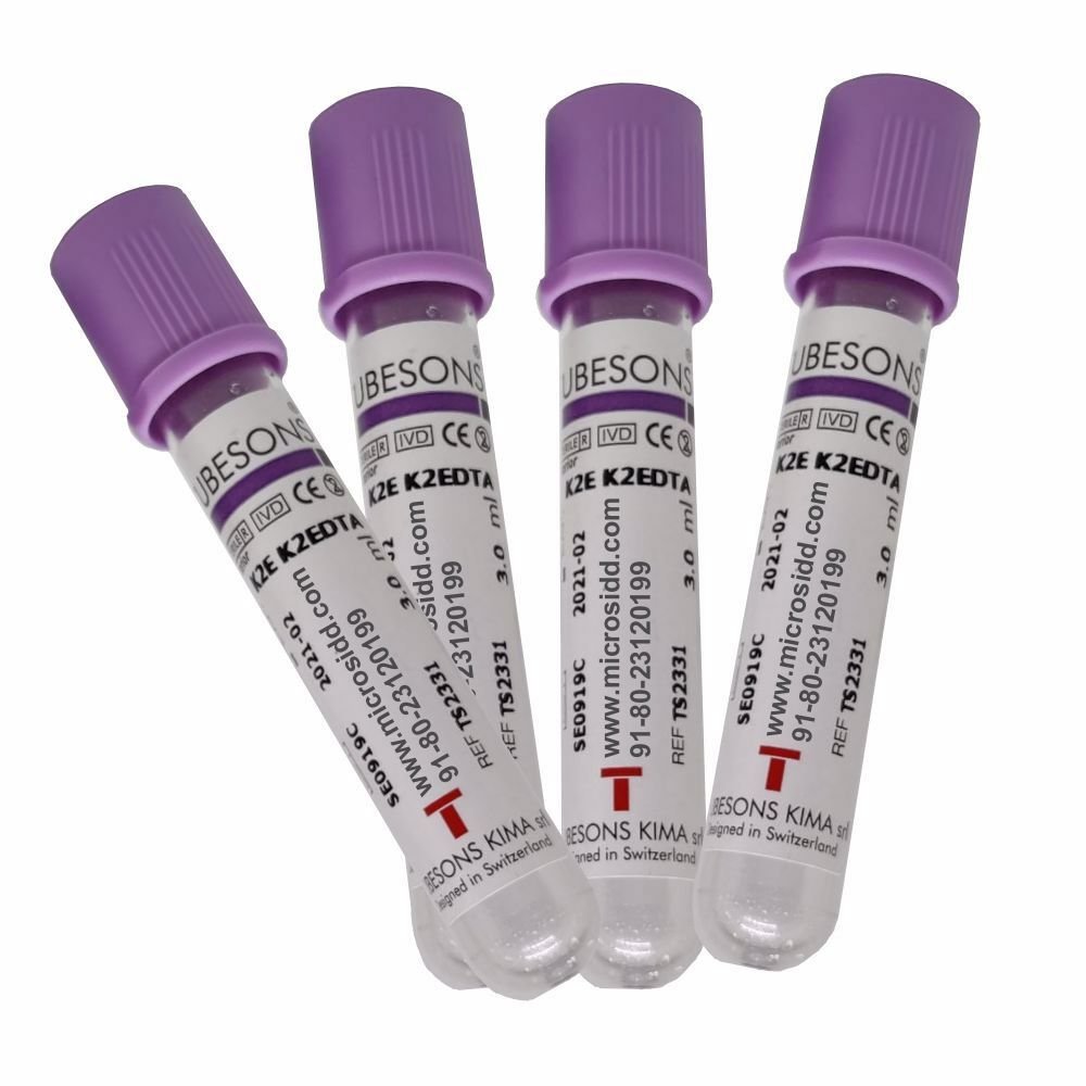 buy EDTA Phlebotomy Vacuum Blood Collection Tube online – Microsidd India